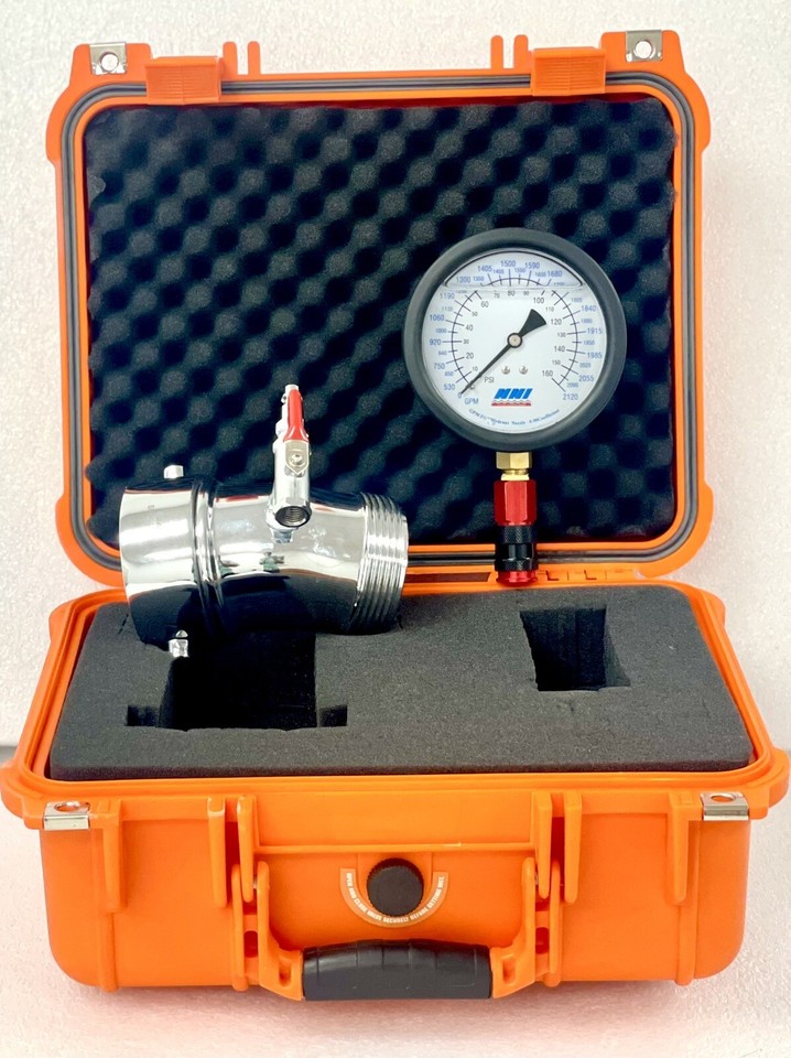 2-1/2" NST Hydrant Flow 30* Elbow Diffuser 160Psi /2120GPM Line Gauge ...