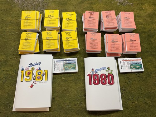 Replay Baseball Board Game 1980 & 1981 Seasons Card Sets | eBay