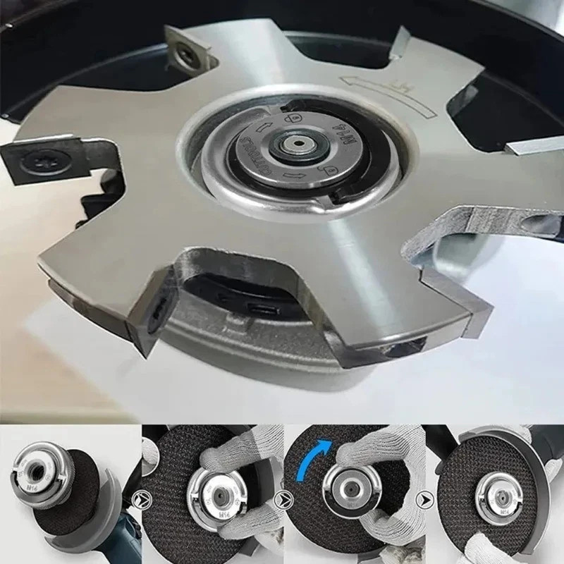 M14 Quick Release Flange Nut & Chuck Plate for Angle Grinder Self ...