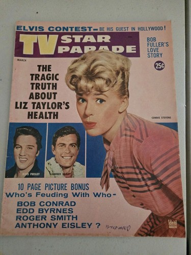 1960 MARCH TV STAR PARADE MAGAZINE - CONNIE STEVENS FRONT COVER - E ...