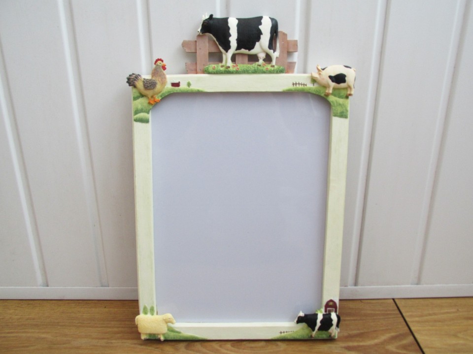 Farmyard Memo Board - Dry Wipe Magnetic Memo Board - Farmyards Farm ...