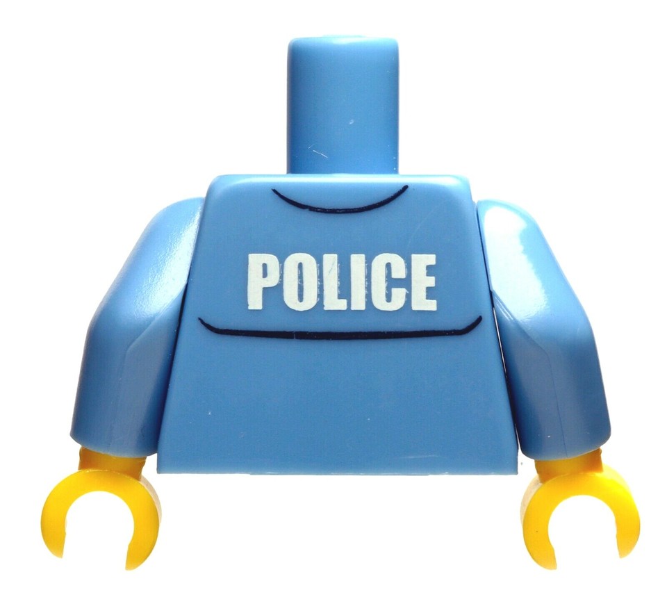 NEW LEGO - Torso - Town - Police Officer Medium Blue x 1 - 4636 7288 ...