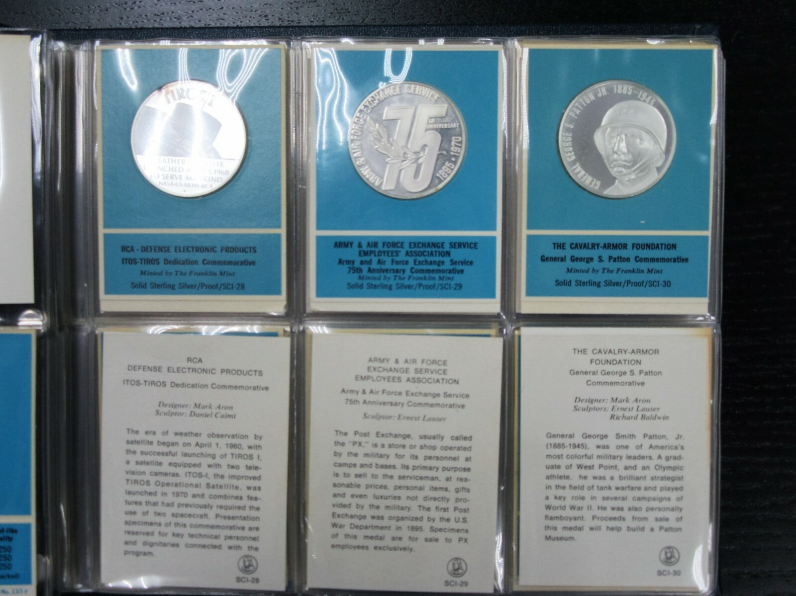 Franklin Mint Special Commem Issues of 1970 1st Edition Proofs ...