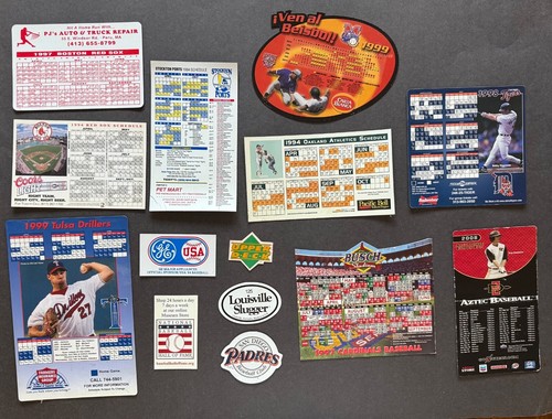 14 baseball magnets - schedules Louisville Slugger Padres HOF USA/GE ...