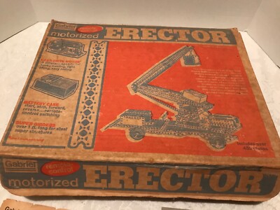 Vintage1964 Gabriel Gilbert Erector Set motorized w remote original box ...