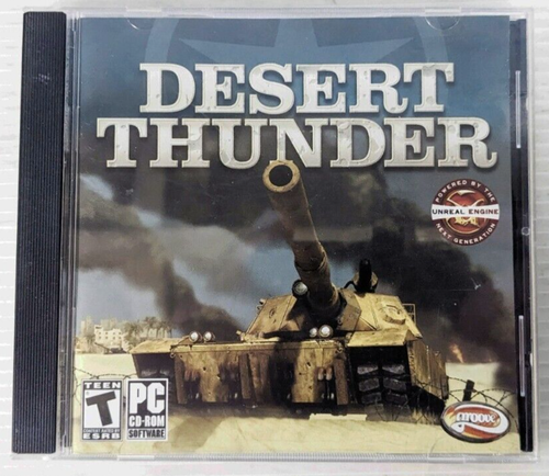 Desert Thunder PC CD-ROM Groove Publishing Shooter w/CDKEY Jewel Case ...