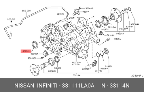 Genuine OE Seal Oil Transfer Cover 331111LA0A , 33111-1LA0A | eBay.de
