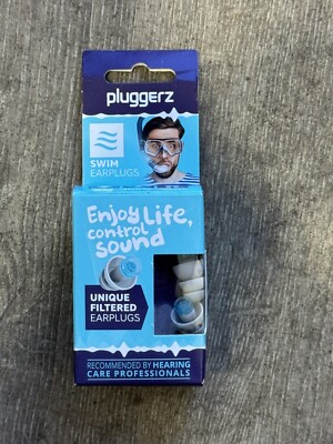 Pluggerz Swim Earplugs Unique Filter Reusable Ear Plugs w/Case | eBay