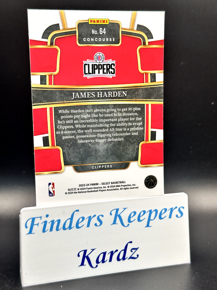 2023-24 Select Concourse Base JAMES HARDEN #64~Clippers | eBay