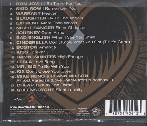 Now That's What I Call Power Ballads: Hits by Various Artists (CD, 2016 ...