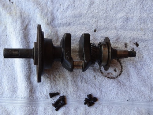 Vintage Wisconsin BKN Engine Crank Shaft with bearings & end plates | eBay