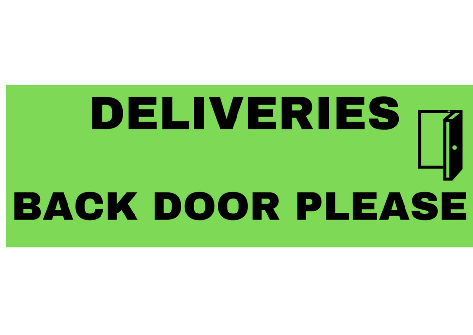 delivery instructions signs parcel letters instructions stickers UK ...