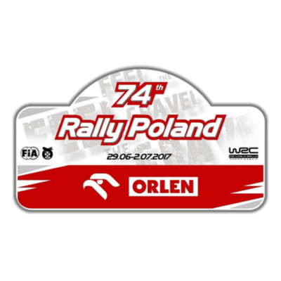 Autocollant Plaque Rallye Pologne 2017 Pzm 74th Rally Poland PR160 | eBay