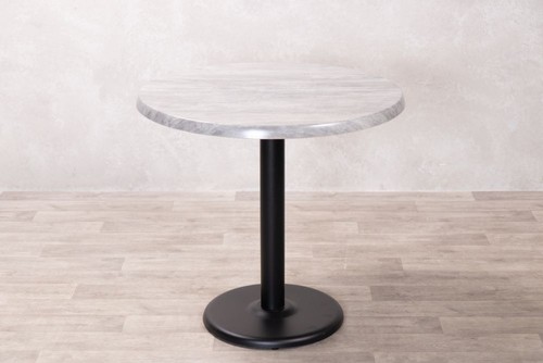 CAFE TABLE ROUND GREY ISOTOP TABLETOP WITH THREE BASE OPTIONS | eBay UK
