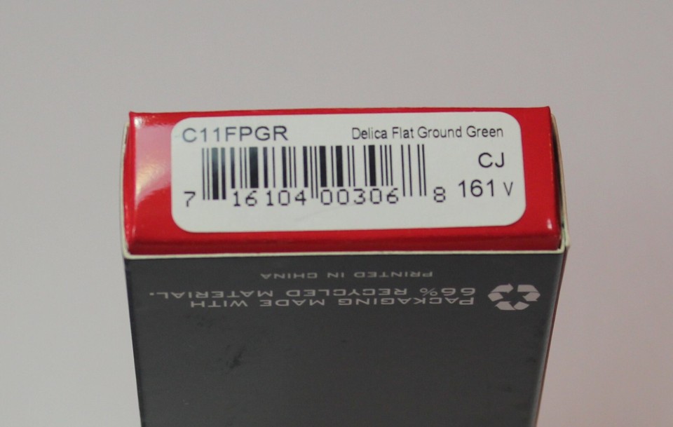NEW Unused Numbered C11FPGR SPYDERCO Green Delica 4 Model Folding Knife ...