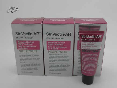 STRIVECTIN-AR Advanced Retinol Night Treatment NIA-114 + Retinol - Lot ...