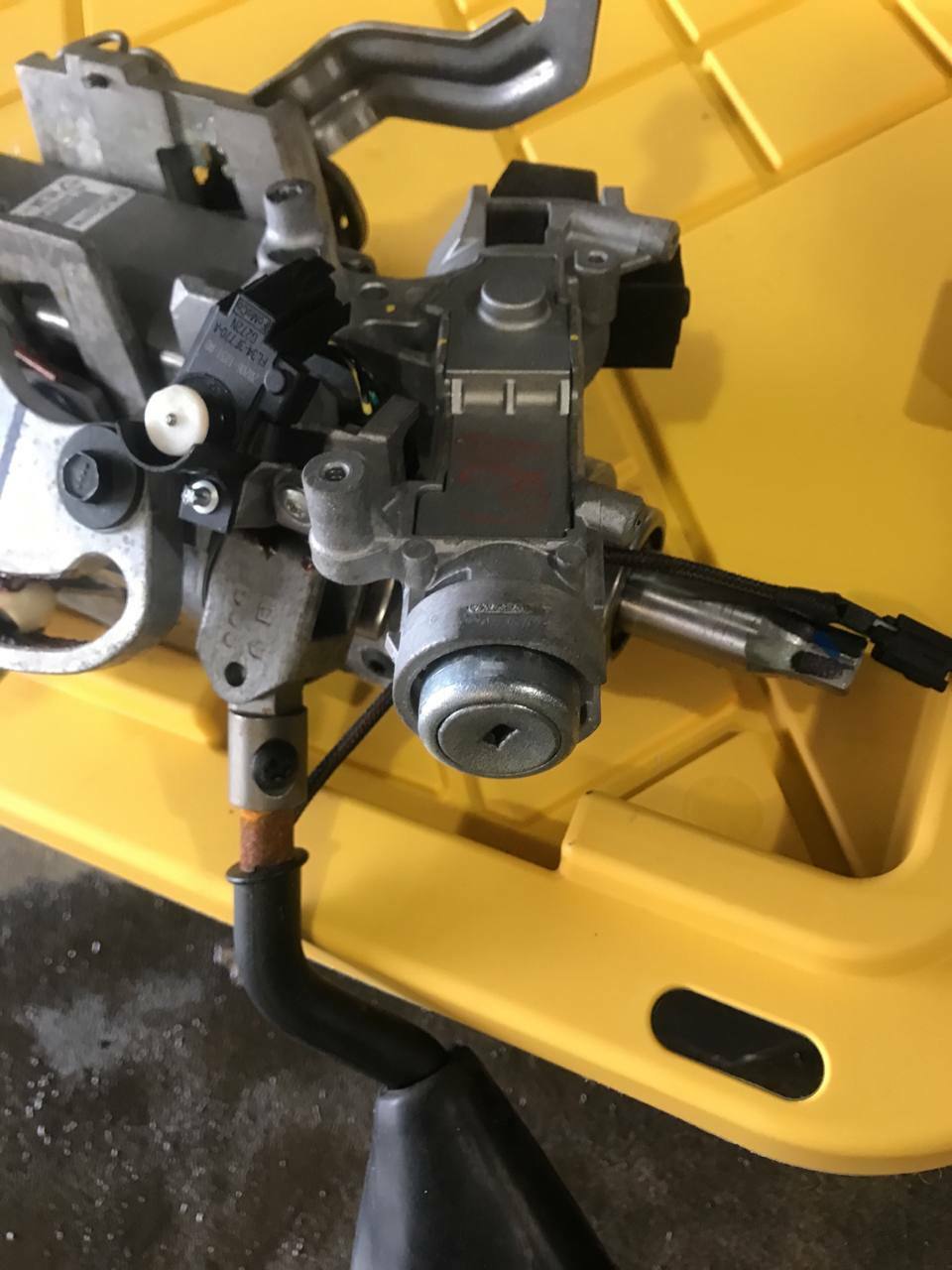 GENUINE FORD F150 SET, STEERING COLUMN ASSEMBLY & KEY OEM HL3Z-3C529-J ...