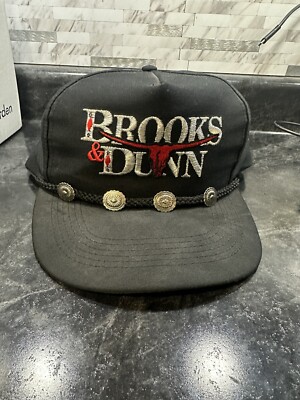 Brooks And Dunn Hat Vintage Getcha Some Tour 1993 Strap Back Bolero ...