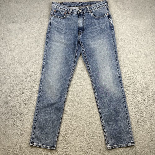 Levis 541 Jeans Mens 34x32 Blue Light Wash Denim Straight Casual Classic 33x31* | eBay