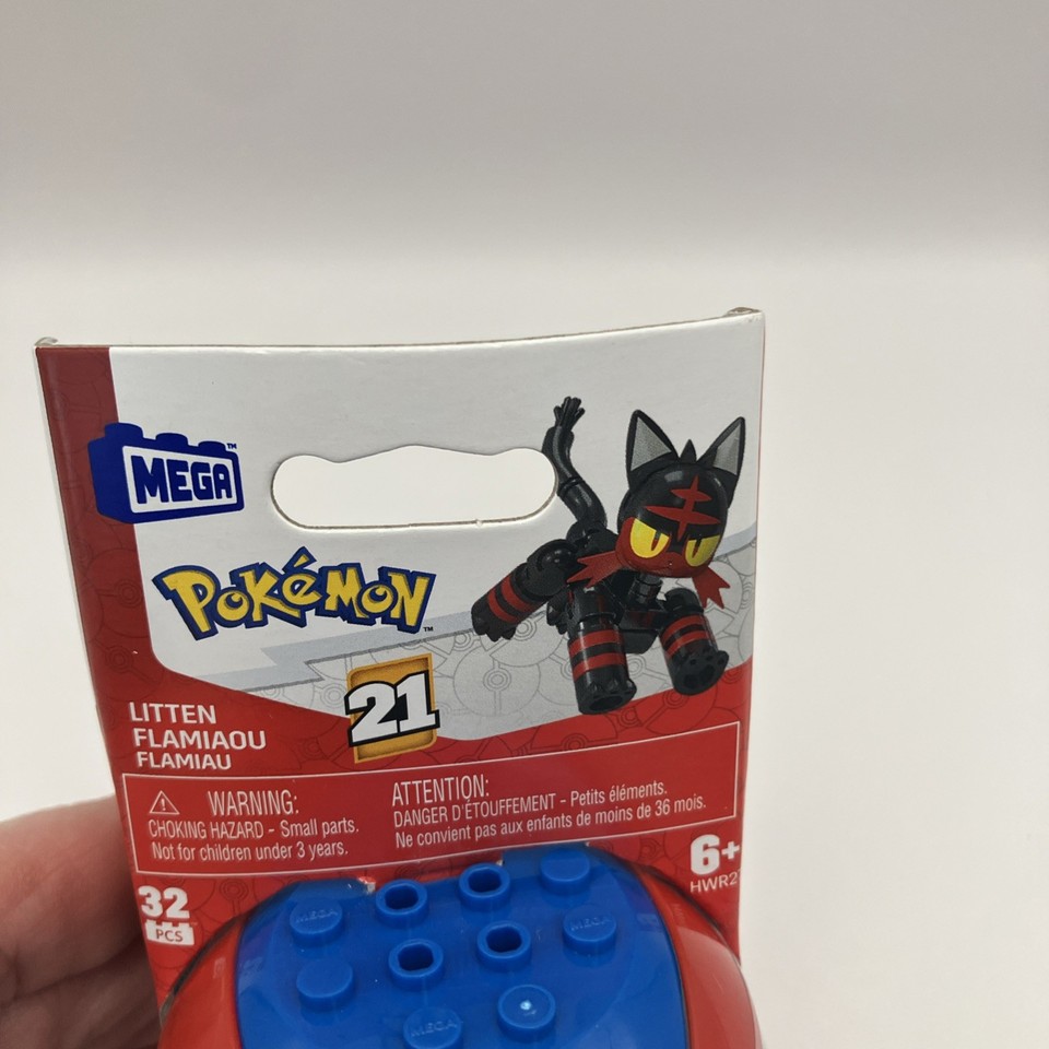 Mega Construx Pokemon Series 21 PokeBall (Litten) - NEW SEALED ...