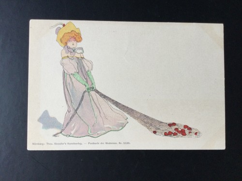 Raphael Kirchner, Coeur Dame - Heart Lady C.1-6b Theo. Stroefer's 5530 ...