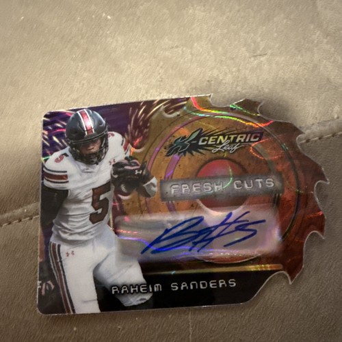 2024 Leaf Eclectic - X-Centric Fresh Cuts Raheim Sanders #XCF-RS1 ...