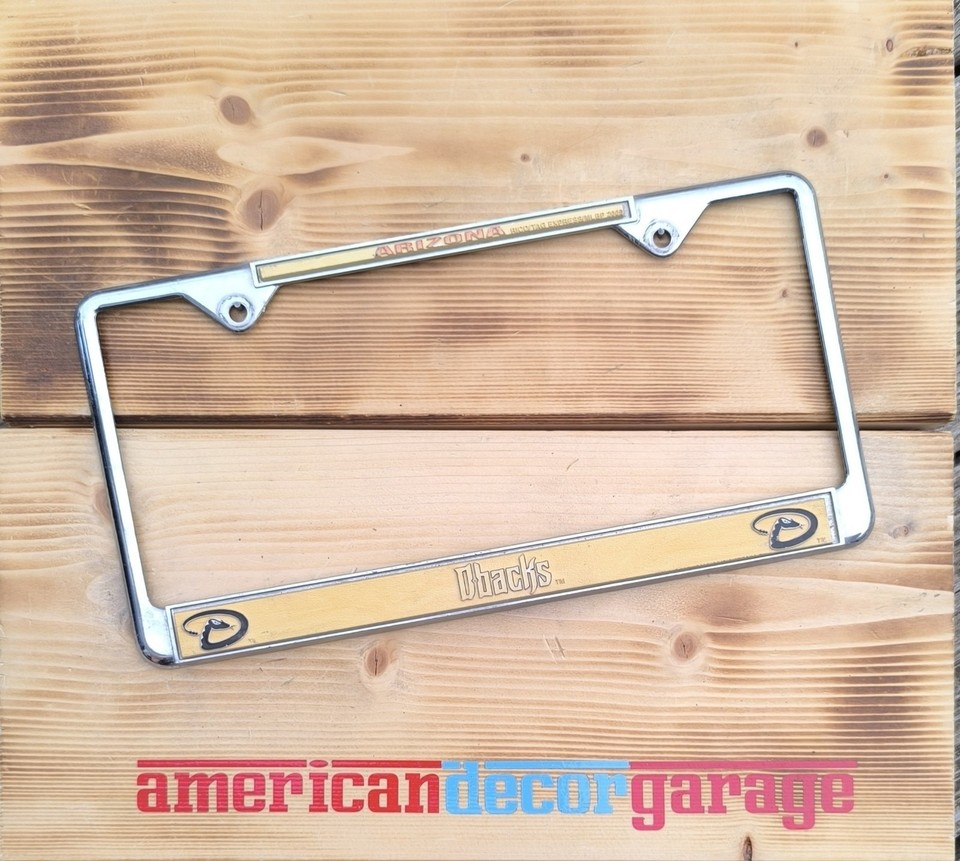 USA Nummernschildrahmen aus Metall/License Plate Frame * Arizona Obacks ...