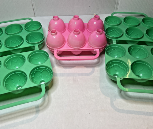 3 JELLO Jiggler Lot Egg Molds Gelatin Shots Shape Easter Etched Pattern ...