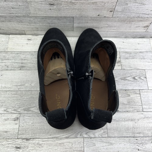 Vionic Roseland Black Suede Ankle Boots Women Size 8.5W | eBay