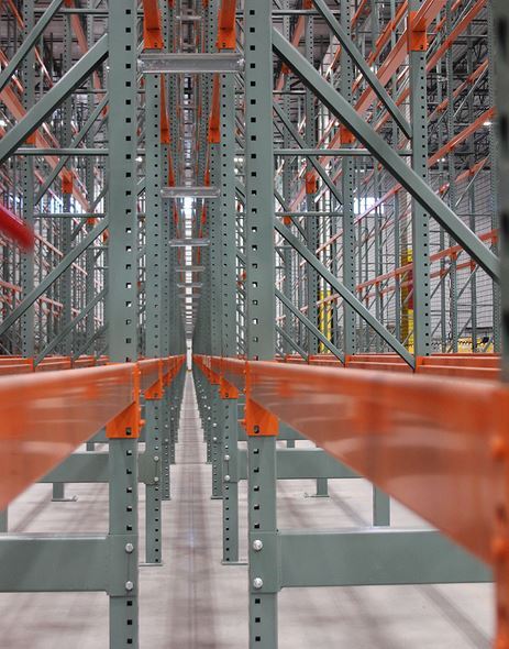 Tear Drop Pallet Rack Upright Frame 16' x 48" - Husky | eBay