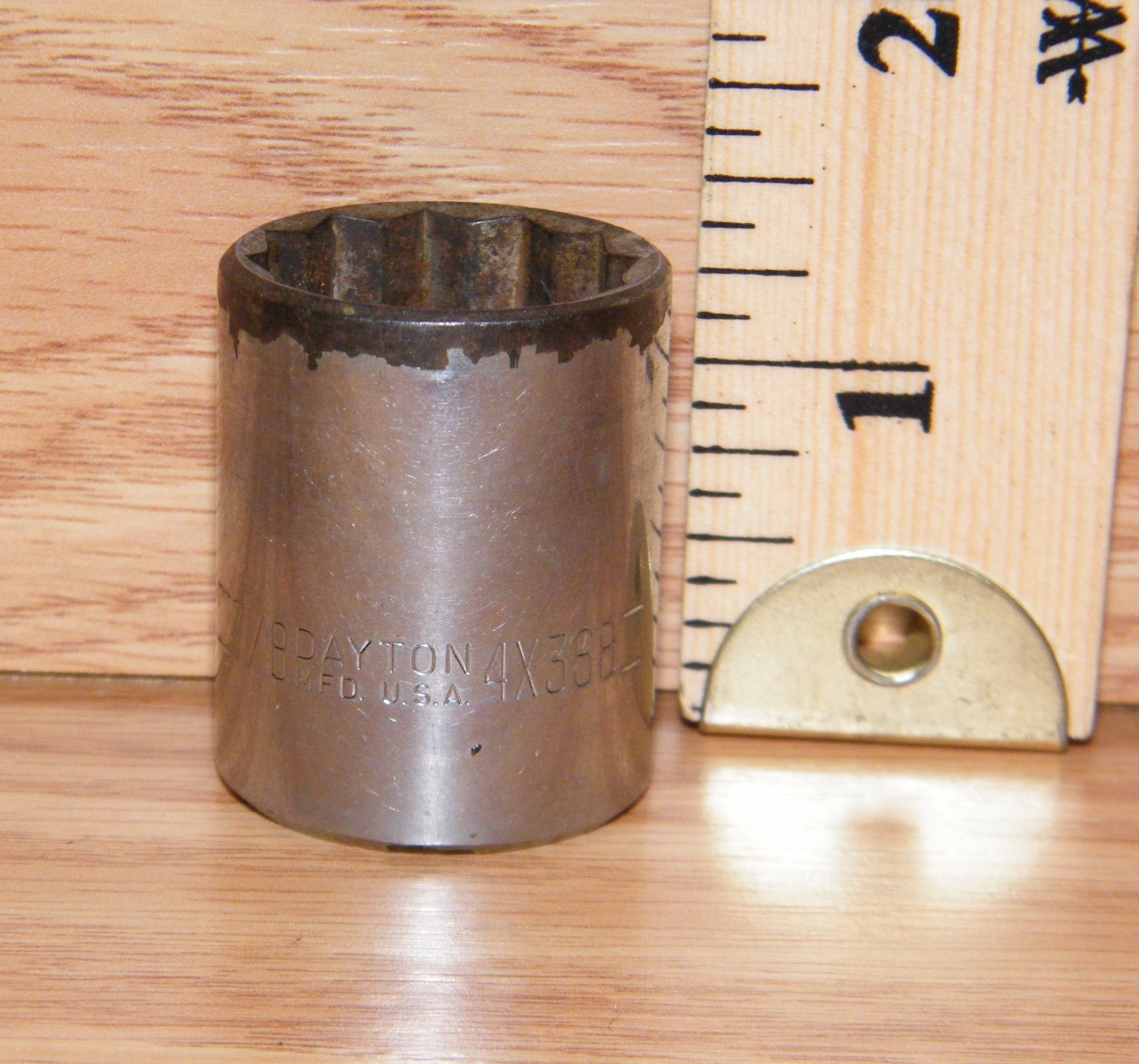 Genuine Dayton (4X368) 7/8" 12 Point 1/2" Drive Socket Only **U.S.A ...