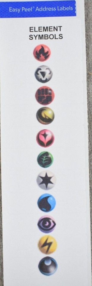 Pokemon Labels Block Set TCG Card For Dividers Stickers Pick From List ...