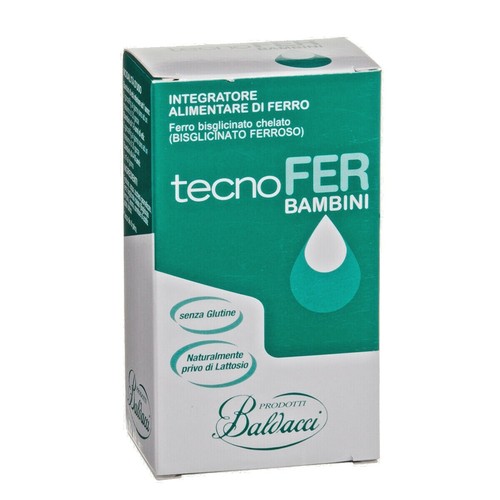 tecnoFER BAMBINI Iron (Ferrum) drops for babies and children. 30ml ...