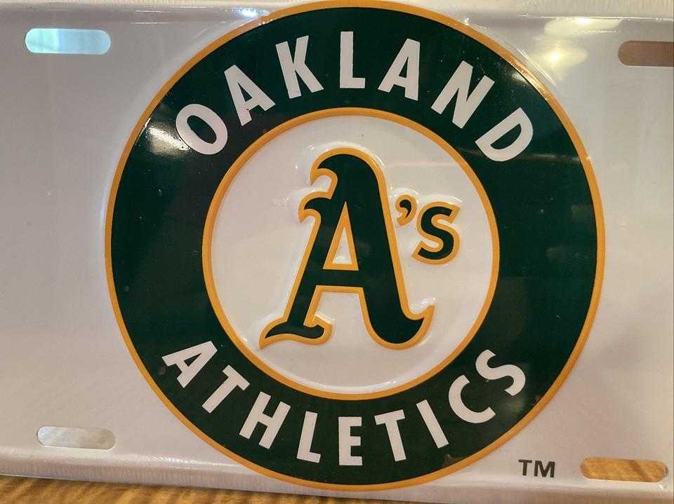 Oakland A’s Athletics MLB Logo Metal Embossed License Plate 6 X 12 | eBay
