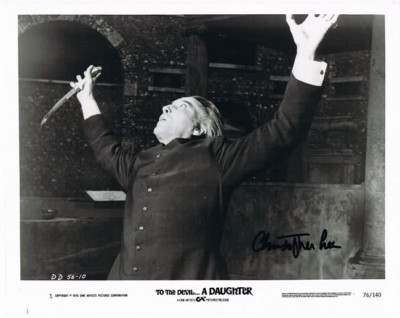Christopher Lee Autograph on 1976 Movie Still. 10 x 8 Photo. CoA | eBay