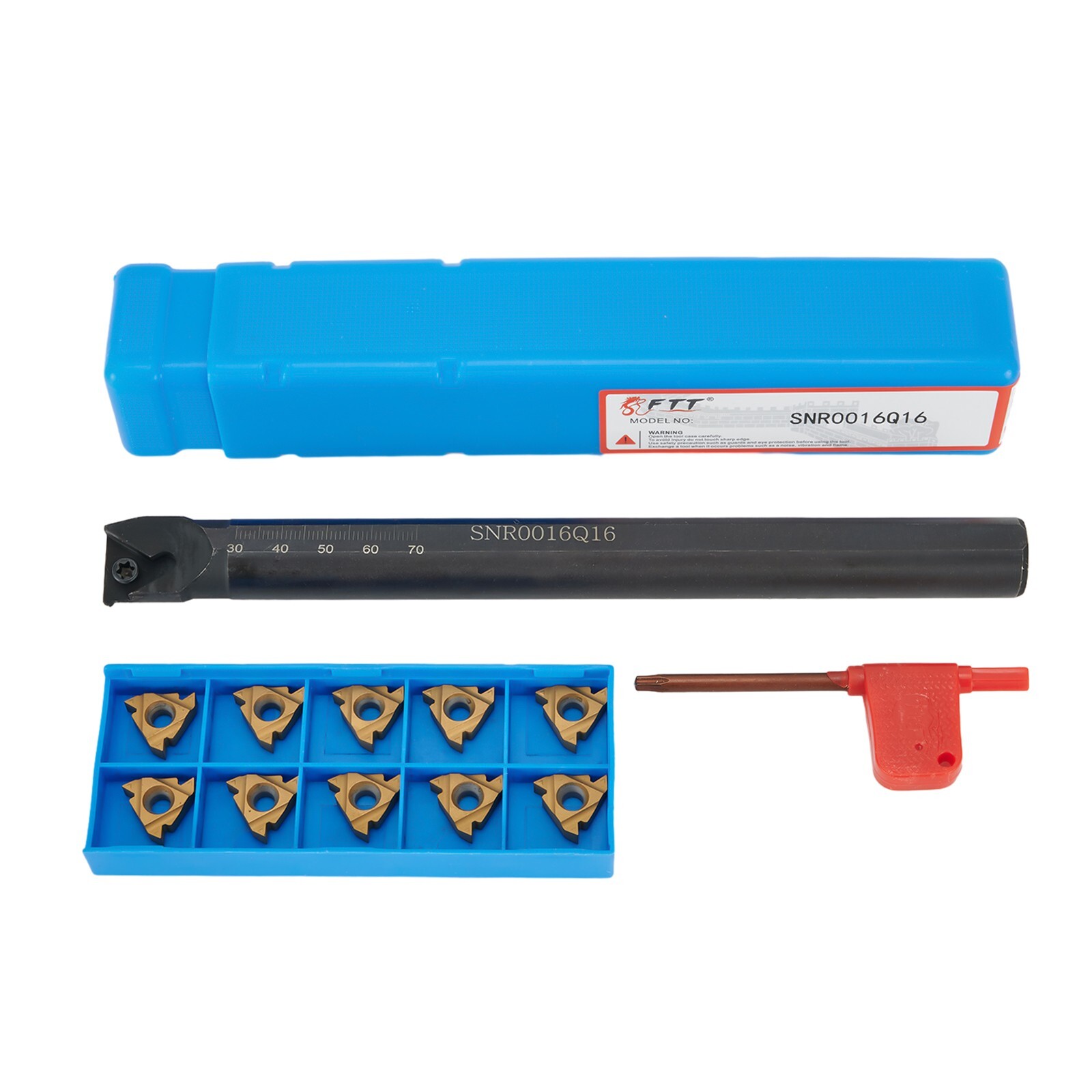 SNR0016Q16 16mm 5/8" CNC Lathe Internal Threading Turning Tool + 10pcs 16IR AG60 | eBay