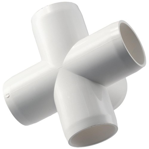 10Pcs White 5 Way PVC Fittings Corner Elbow Fittings SCH40 PVC Pipe ...
