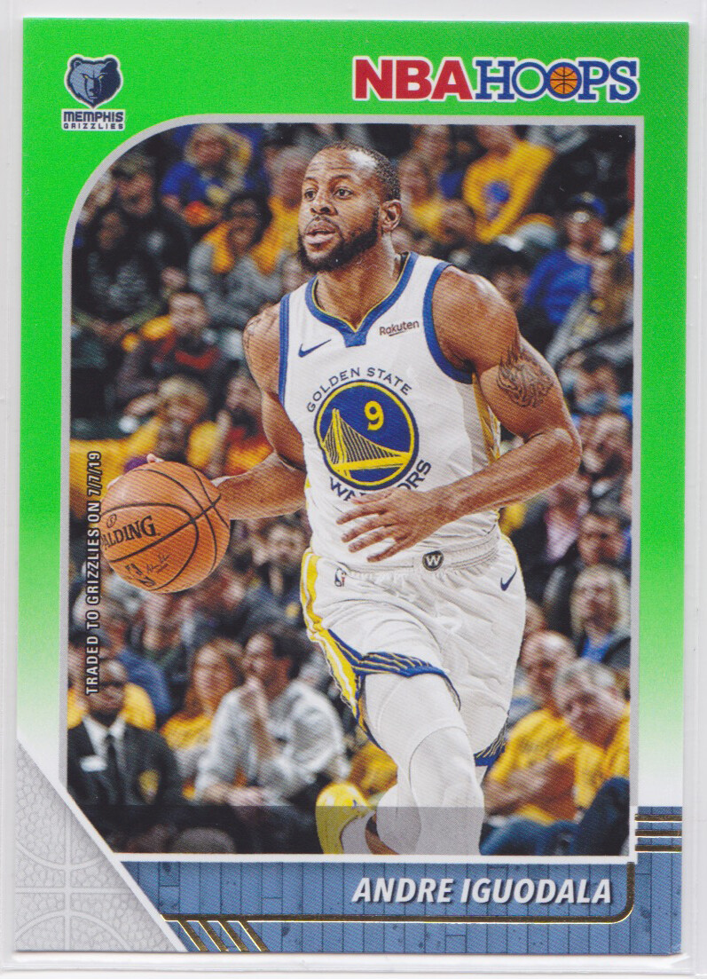 2019-20 Hoops - Andre Iguodala Neon Green #63 Grizzlies Aust Exclusive ...