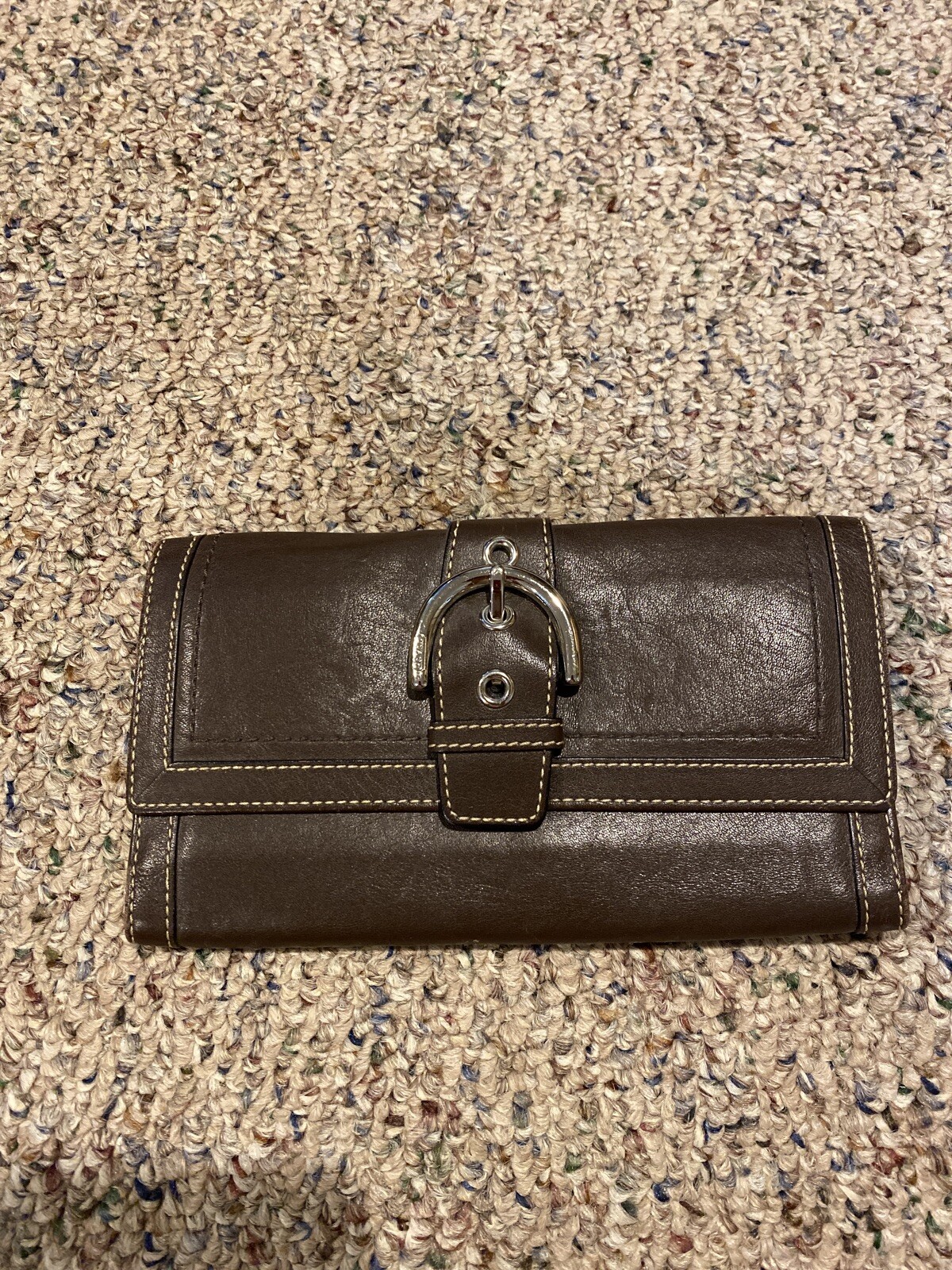 Authentic Vintage Coach Buckle Leather Wallet | eBay