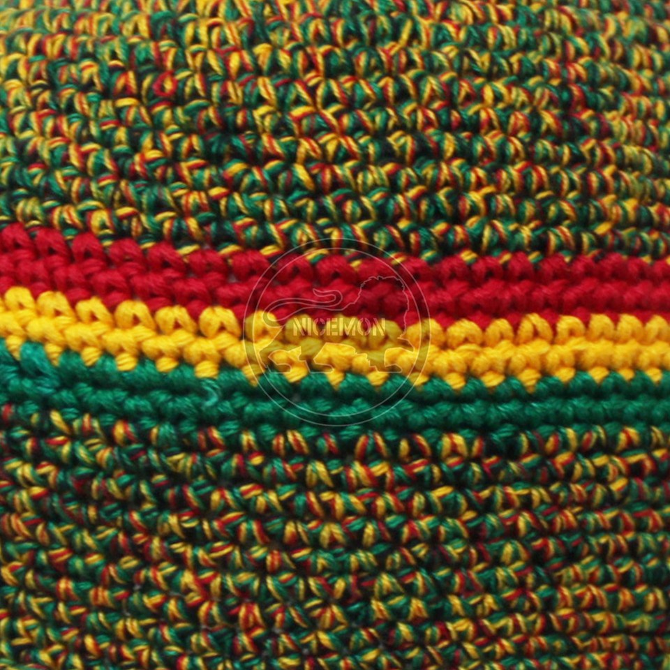 Skullcap Skull Cap Kufi Rasta Surfer Reggae Jamaica Handmade 100% ...