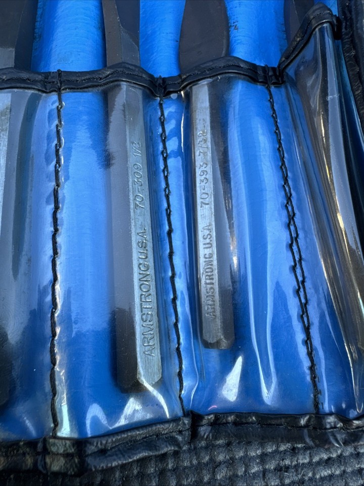Armstrong Tools USA Nos 12pc Punch Chisel Set In Rollup Pouch 29-404 | eBay