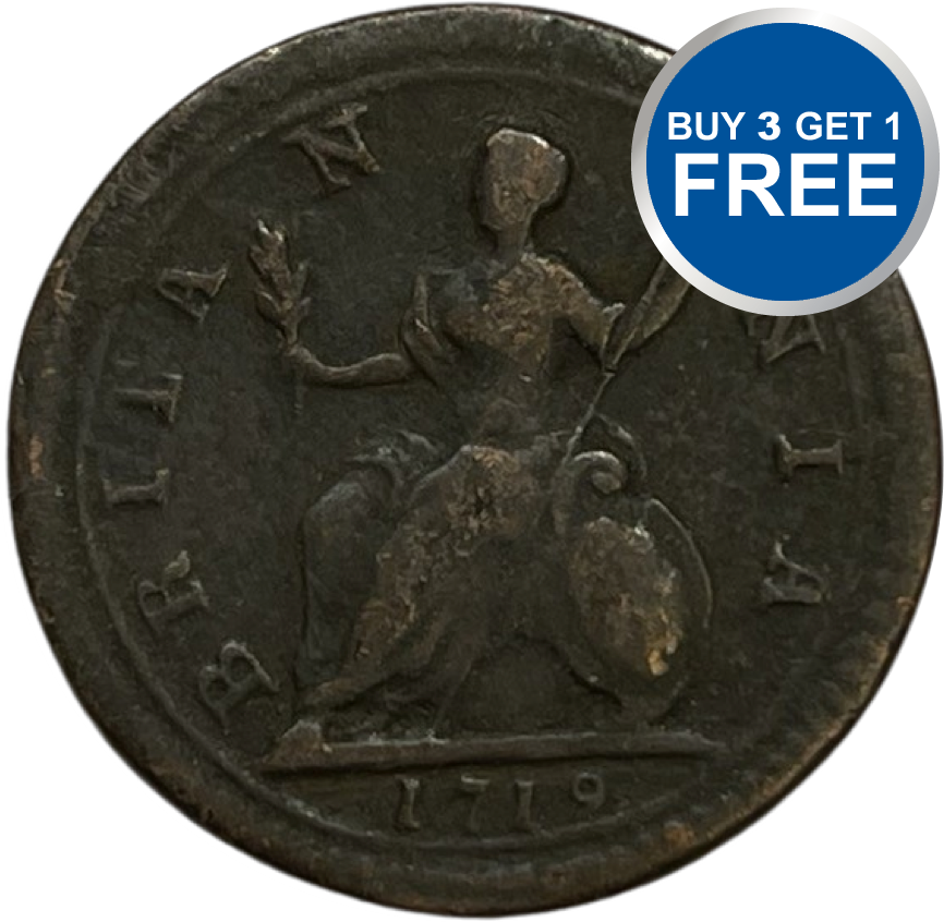 1717-1724 - 1 FARTHING - GEORGE I - CHOICE OF YEAR - GREAT BRITAIN ...