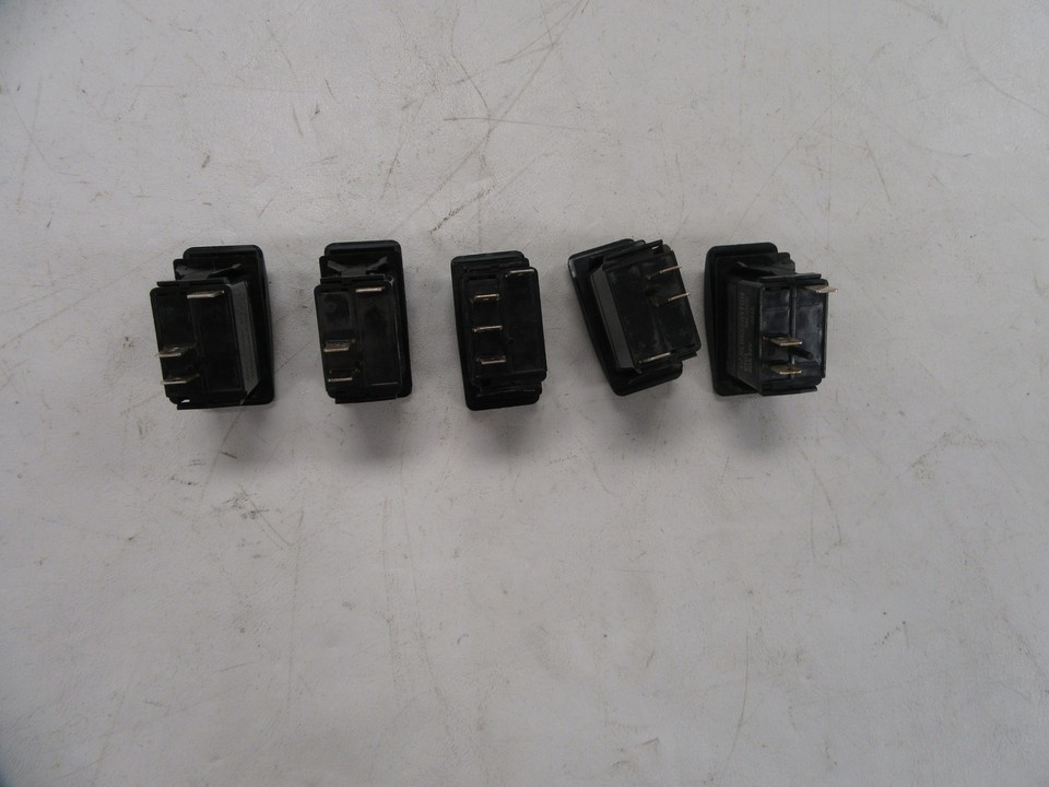 CARLING ILLUMINATED ROCKER SWITCH (SET OF 5) V1D1 / V6D1 BLACK MARINE ...