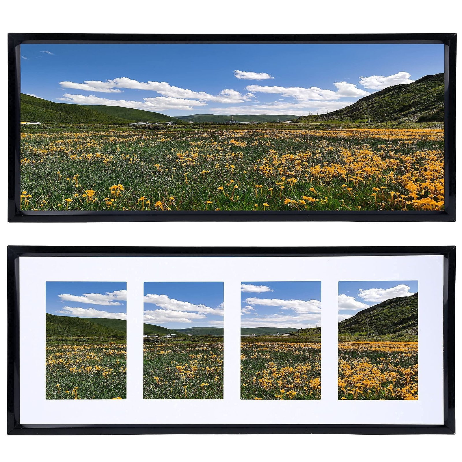 8x20 Picture Frame Blacl Display Pictures 8x20 Collage Frame, Without ...