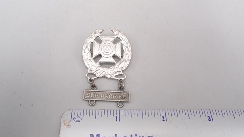Vintage US Army Expert Gunner Sub Machine Gun Hat Lapel Pin Badge | eBay