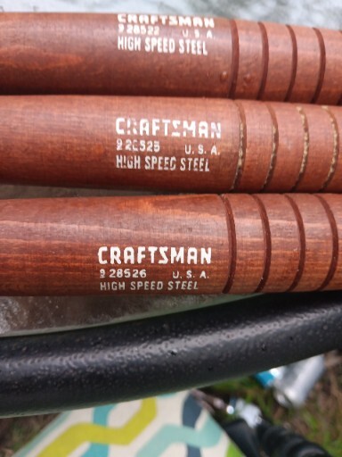 Lot of 3 - CRAFTSMAN Lathe Wood Chisels High Speed Steel 928522, 928525 ...
