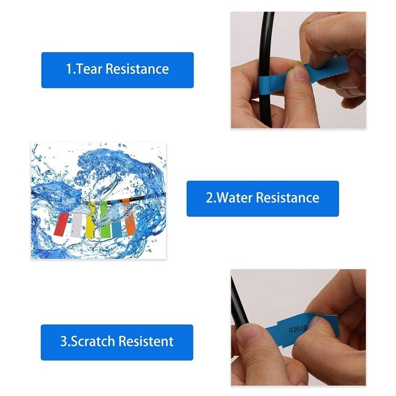 480Pcs Cable Labels Cord Labels Stickers Tear Resistant Flexible ...