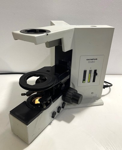 Olympus BX50F4 Microscope Base/Stand with Halogen Lamphouse, DHL Ship ...