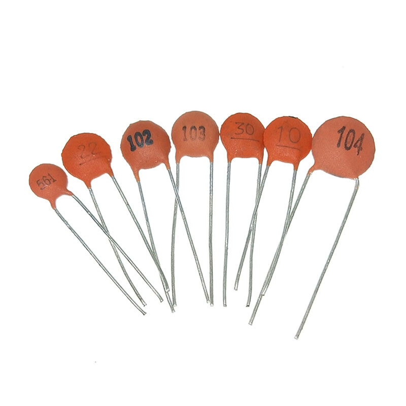Ceramic Disc Capacitors Radial 2 Feet Pitch 2mm 50V 10pf to 220nf ...