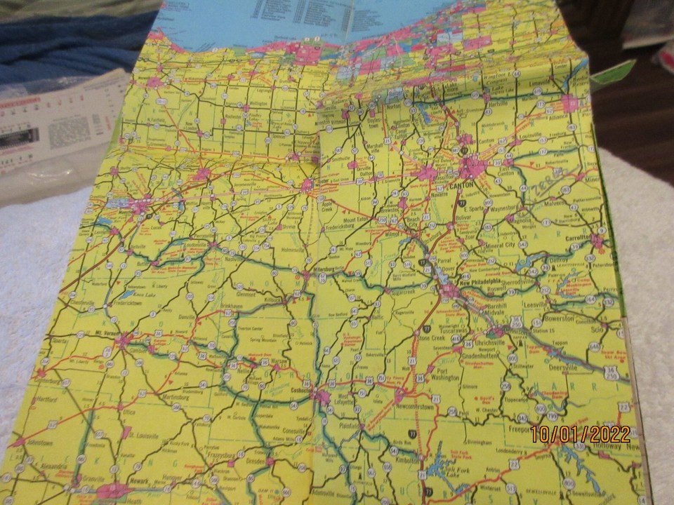 Vintage 1969 Ohio Official State Highway Department Road Map | eBay